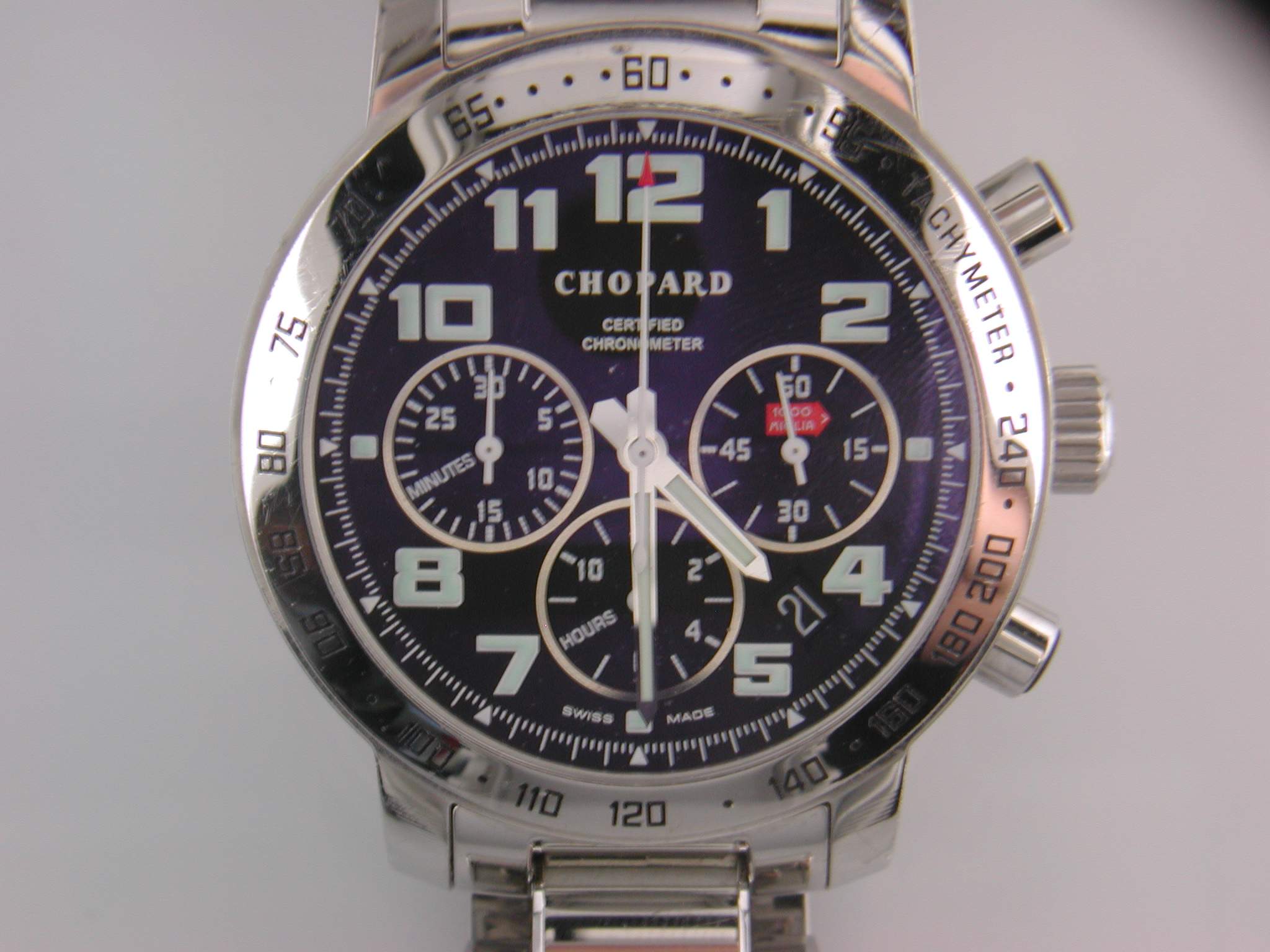 STAINLESS STEEL GENTS CHOPARD WATCH. – Bergman Jewelers